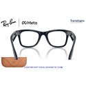 Ray-Ban Meta Wayfarer Cosmic Blue Sapphire | Rx-Ready