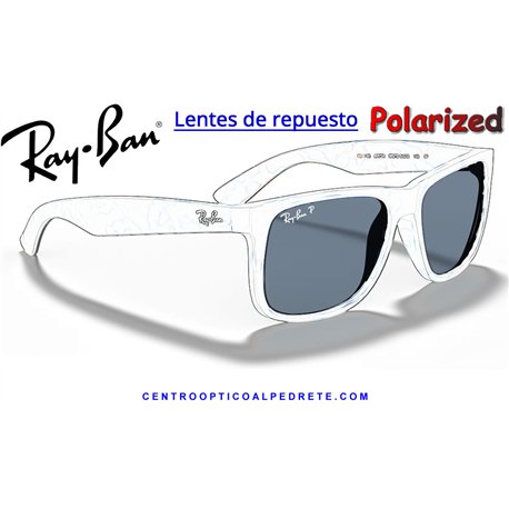 Ray-Ban Justin Lentes Blue Gradient Polarized RB4165 865/8S