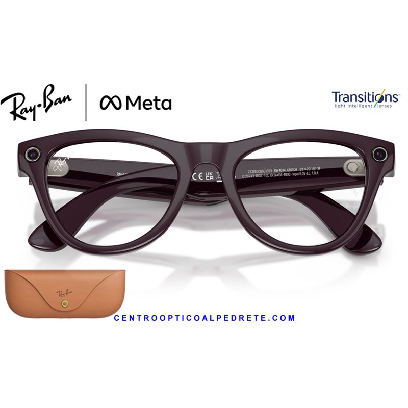 Ray-Ban Meta Skyler Mystic Violet Amethyst Transitions | Rx-Ready