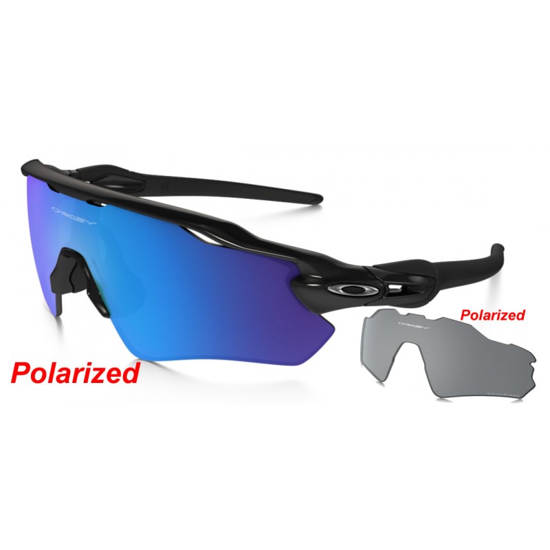 Radar EV Path Custom Polished Black / Prizm Sapphire Polarized + Black ...